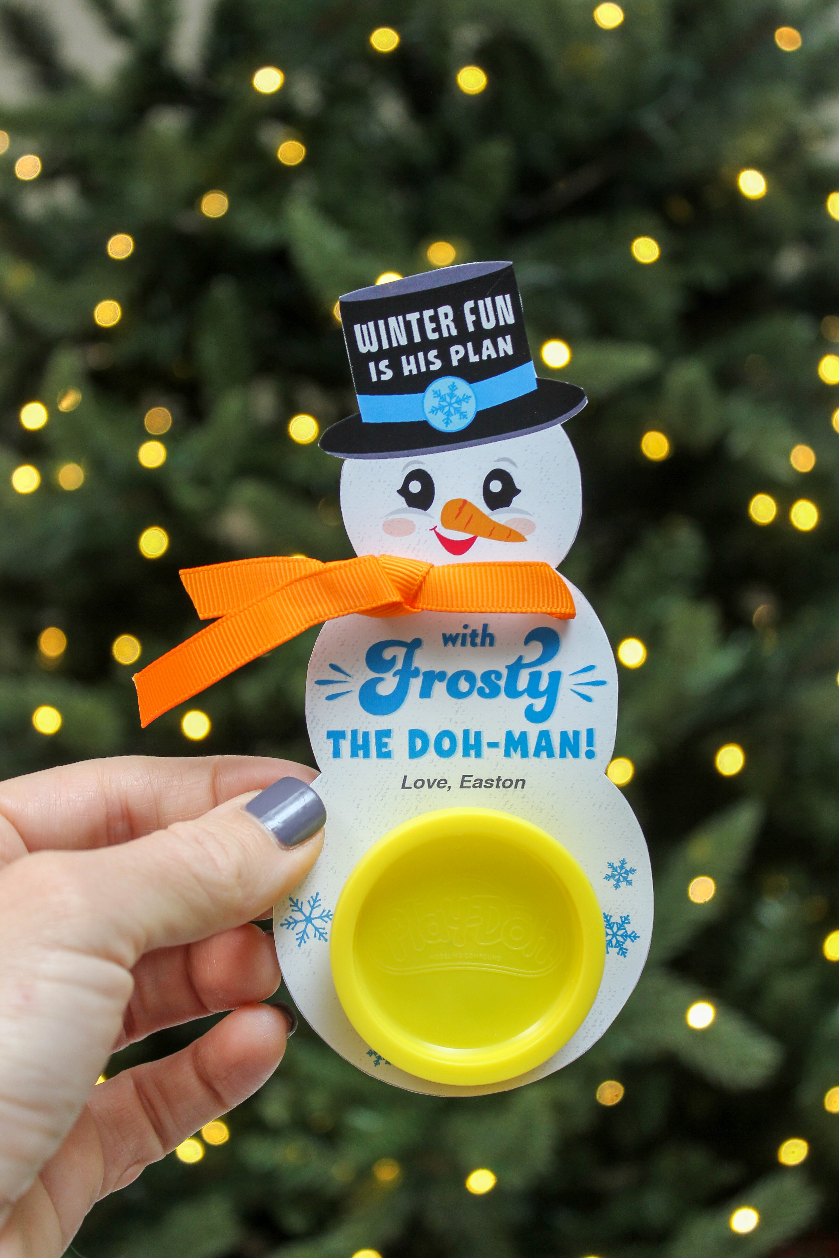 PlayDoh Snowman Gift – Just Add Confetti
