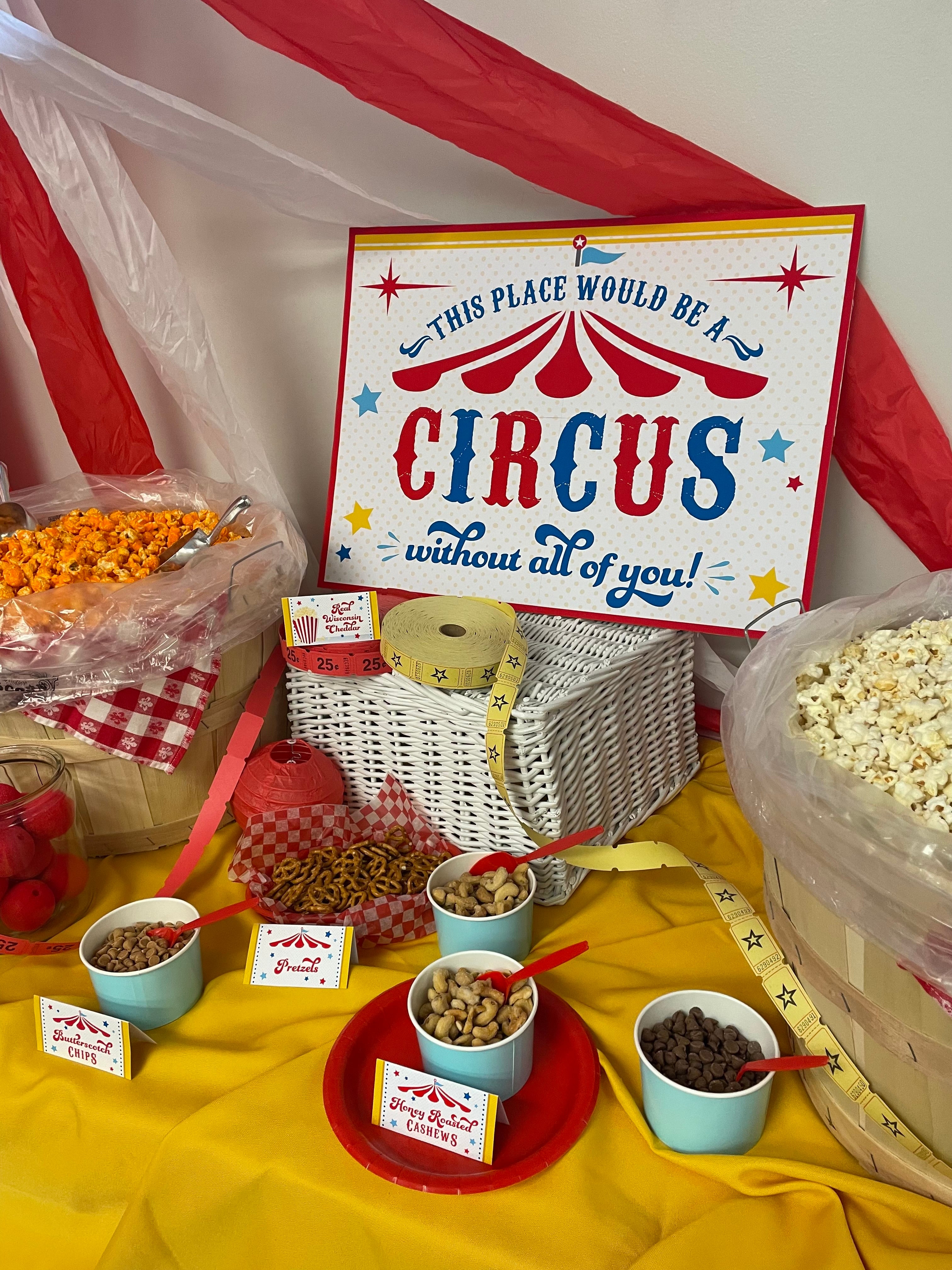 Teacher Appreciation Circus Carnival Decor Pack – Just Add Confetti