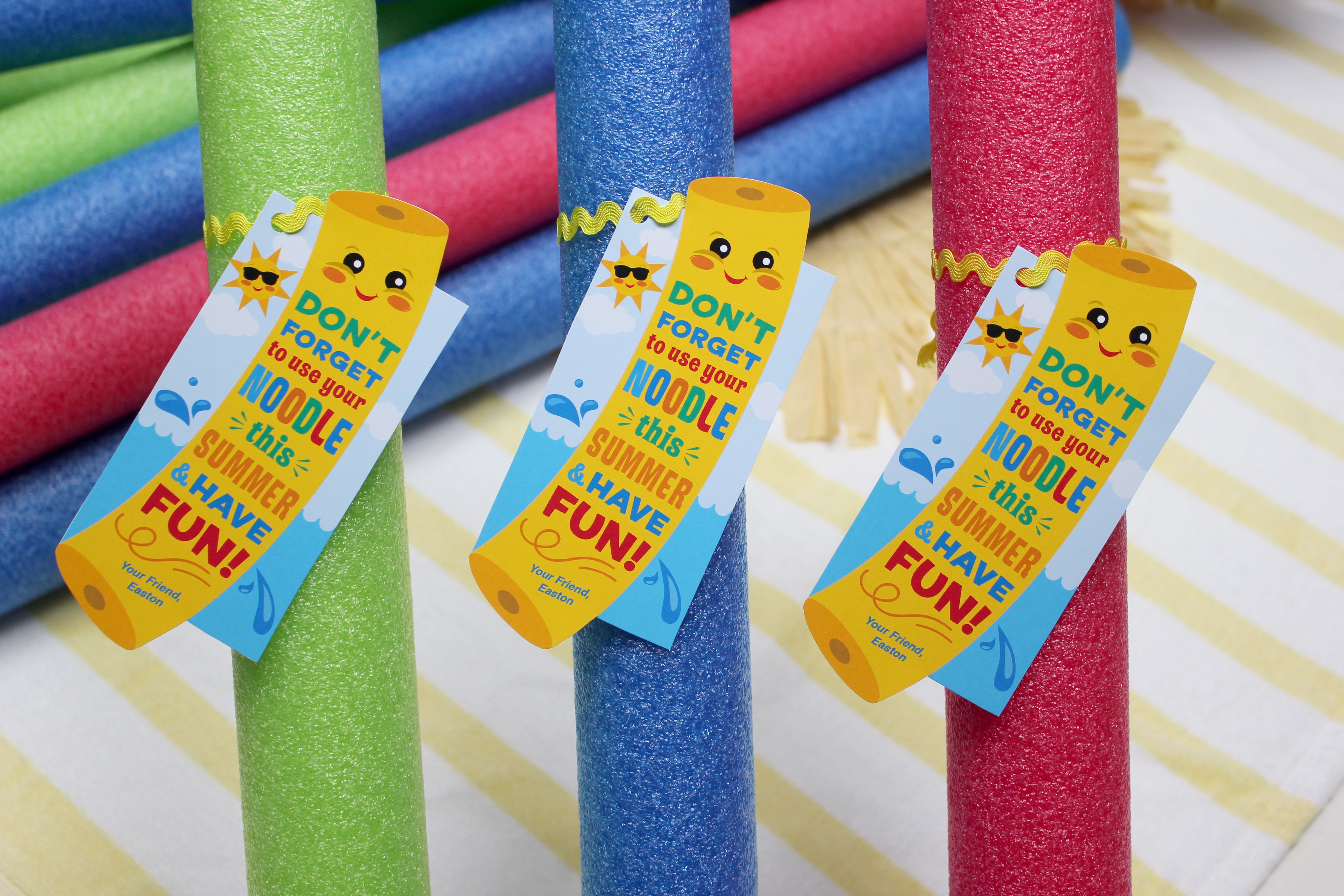 Pool Noodle End of School Year Gift for Class – Just Add Confetti